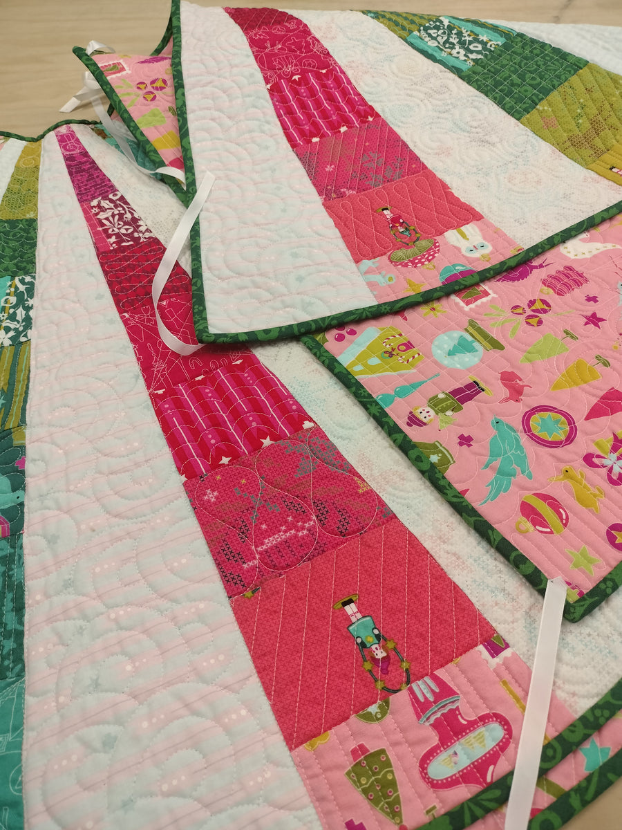 Pattern: "Peppermint Tree Skirt" by Madi Hastings WITH Acrylic Templat ...