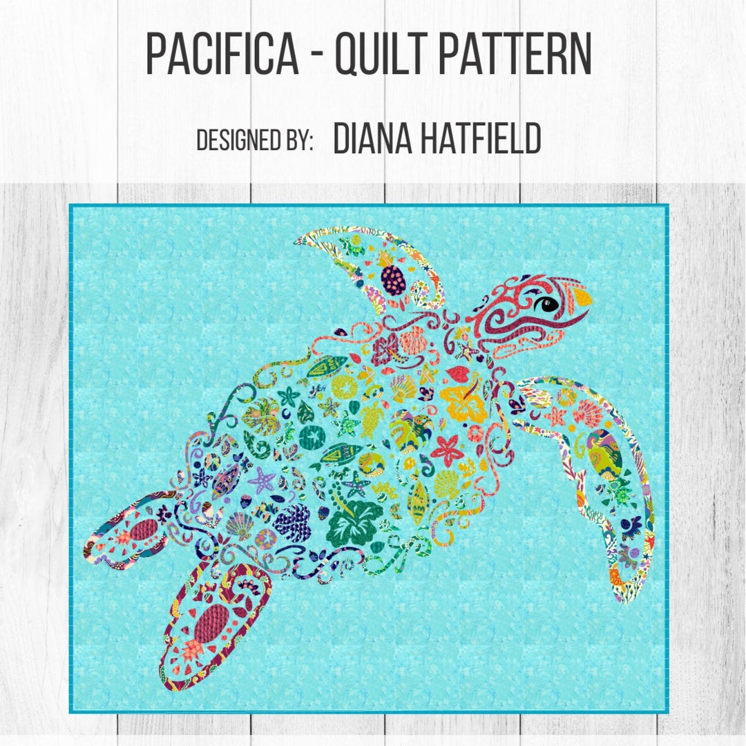 Bundle: Pattern and Preprinted FlexiFuse: "Pacifica" by Diana Hatfield
